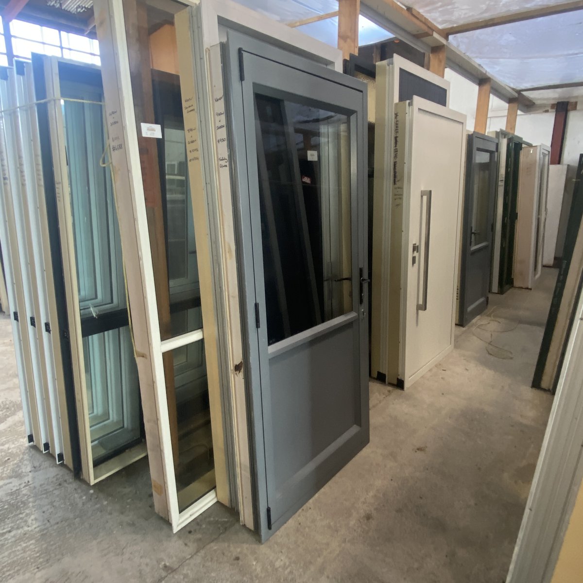 Recycled Aluminium Single Door 940x2000 - Demolition Traders